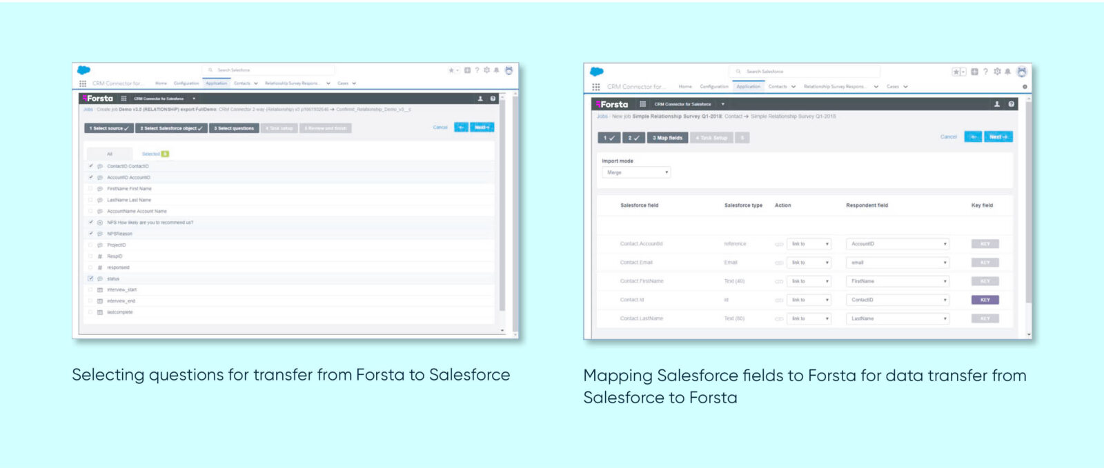 CRM connector for Salesforce | Forsta